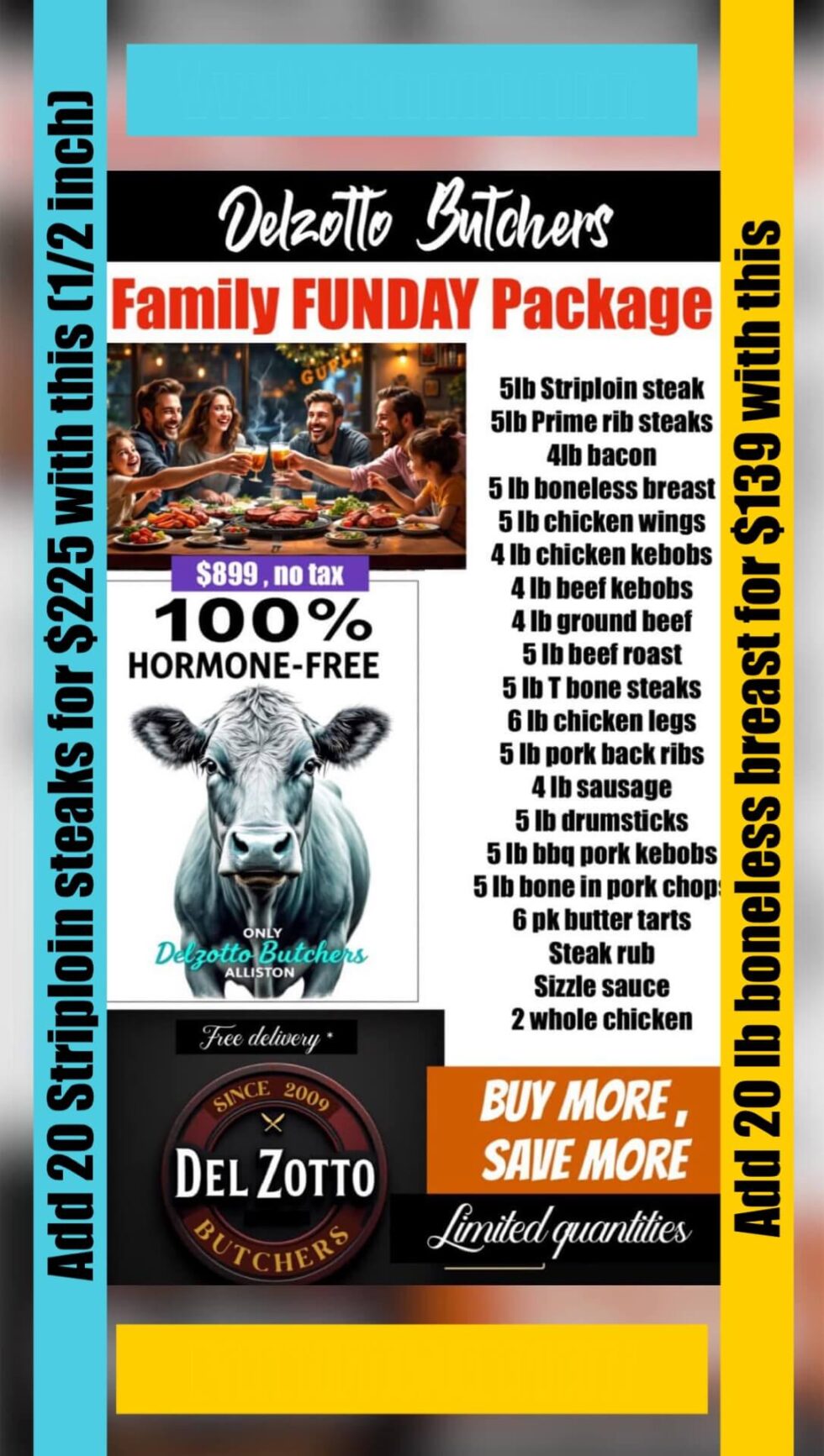 Family Funday Package | Del Zotto Butchers